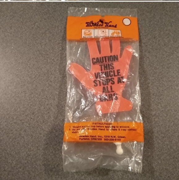 howdee hand | Other | Vintage Waving Hand Car Sign | Poshmark